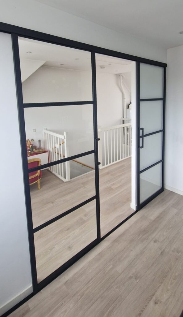 Koop dubbele staallook schuifdeuren - Interieurendeur.nl